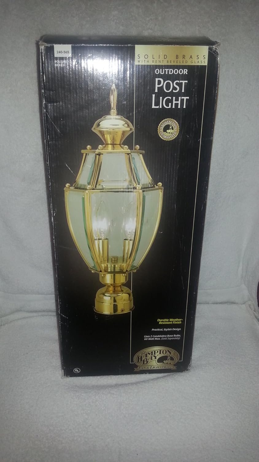 Hampton Bay Outdoor Brass Post Light - Amazon.com