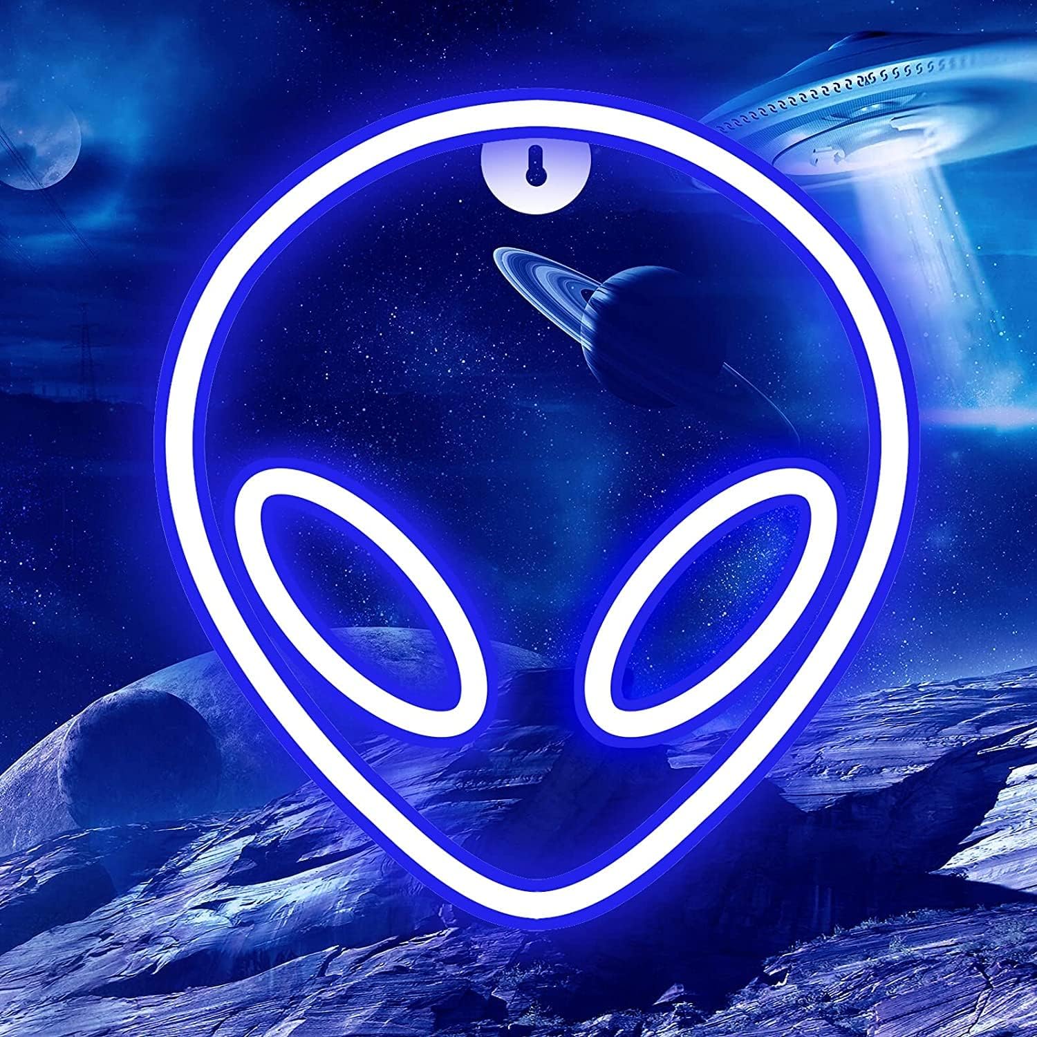 Amazon.com: Kavoc Alien Neon Signs Halloween Night Lights, Hanging Cool ...