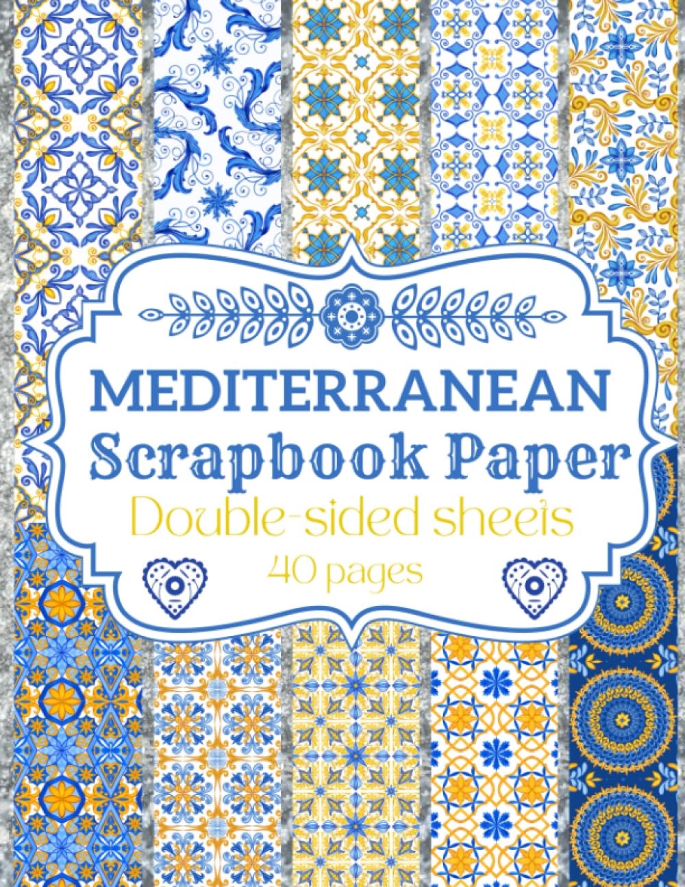 Mediterranean Scrapbook Paper: Blue tile scrapbook paper a collection ...
