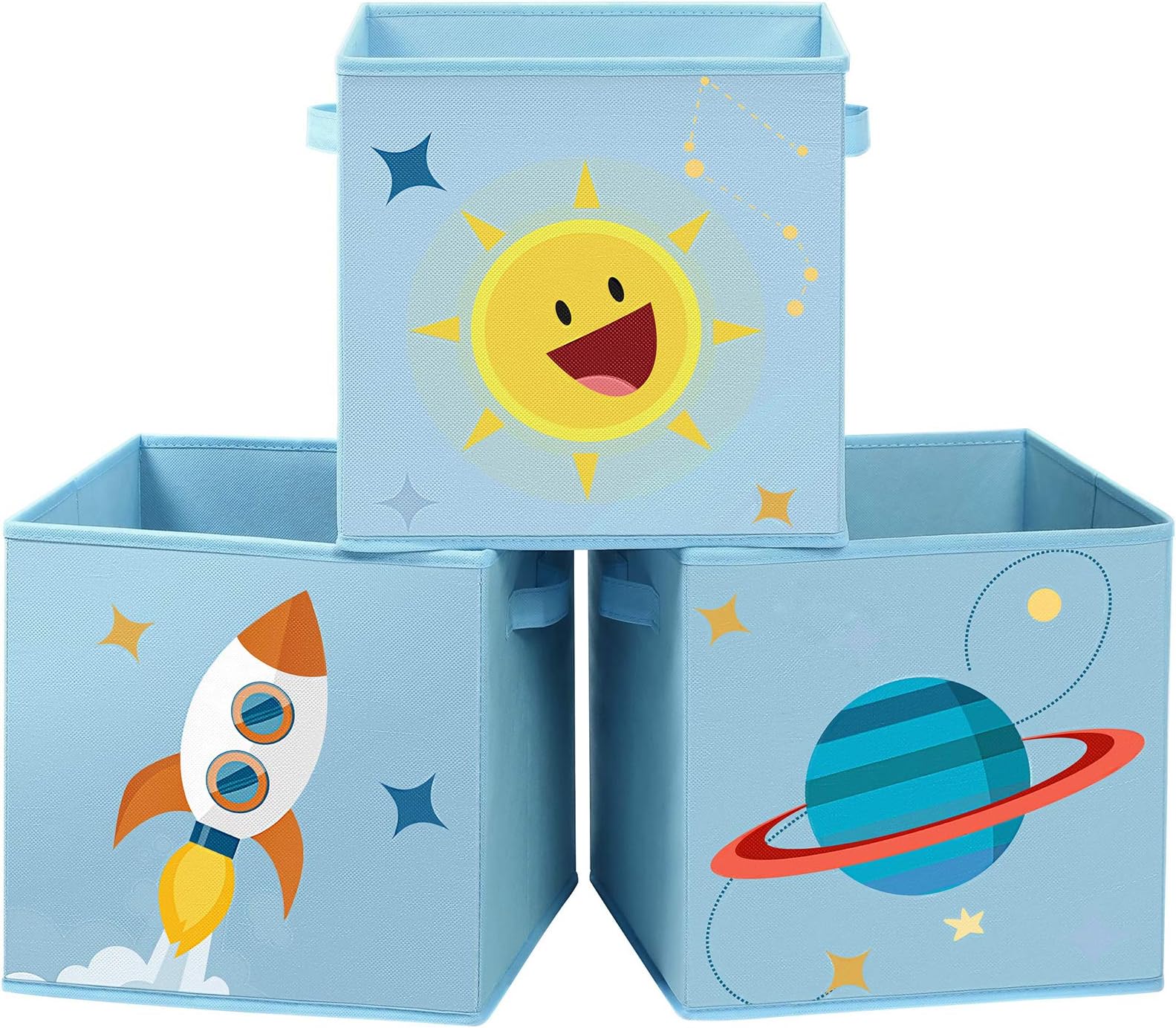 Disney Toy Story 4 Kids Cube Toy Storage Boxes, 28x28x28 Per Cube ...