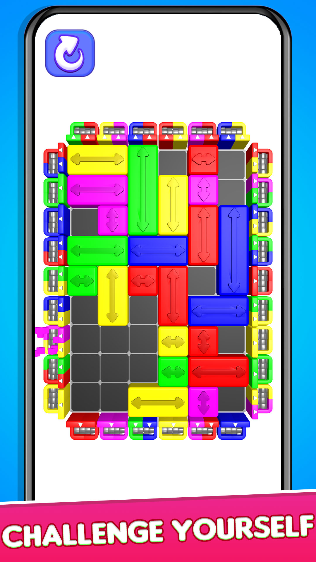 Color Block Jam Away Puzzle: Blocks Blast Matching Doors Color Sorting ...