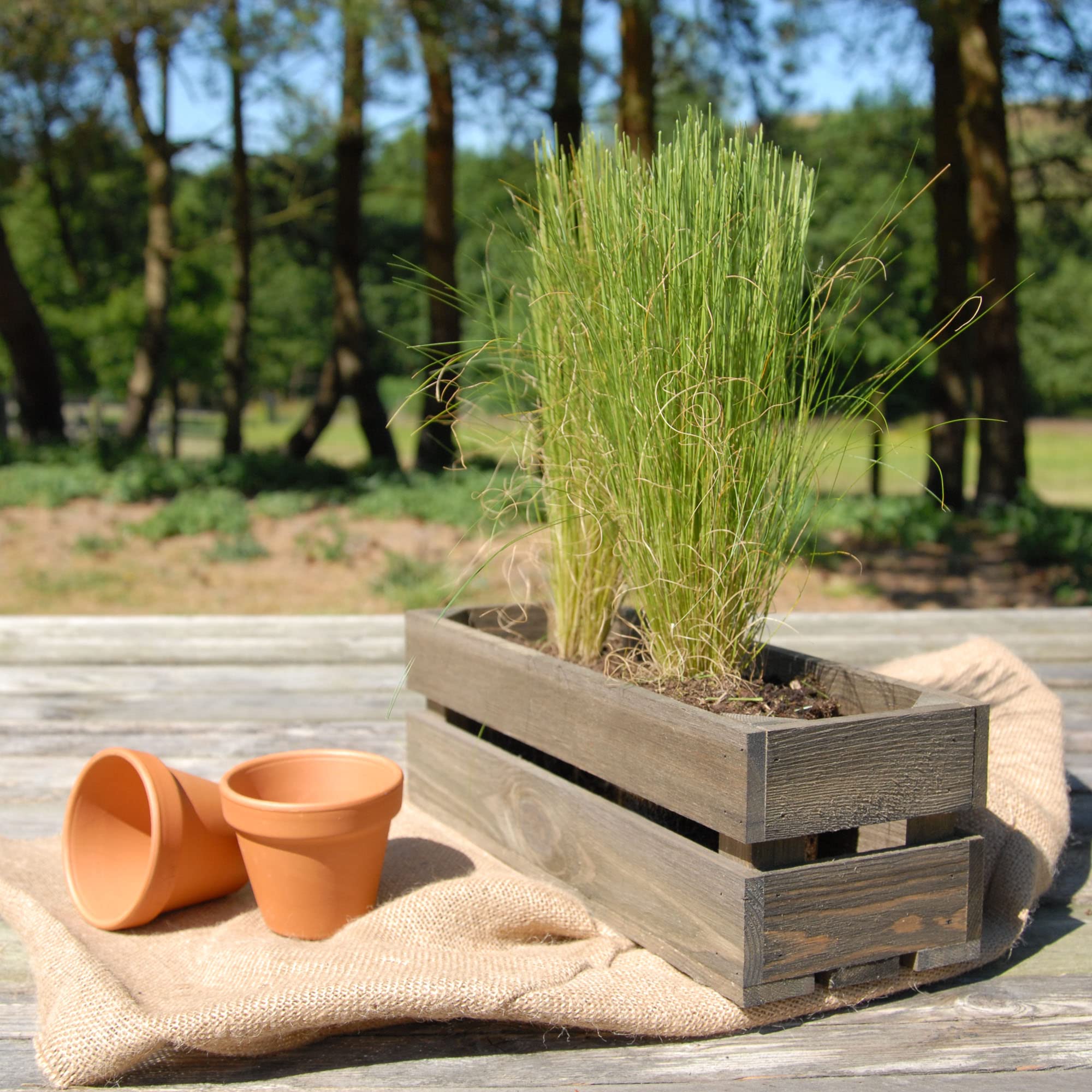 Vintage Fruit Crate Style Narrow Garden Trough Planters Boxes (Small ...