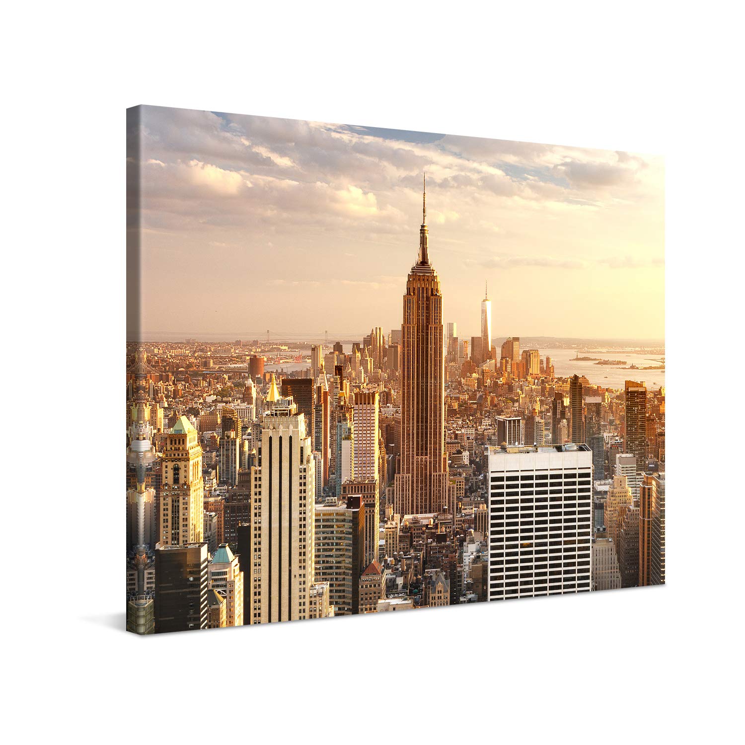 PICANOVA – Manhattan Empire State Building 30x24 in – Premium Canvas ...