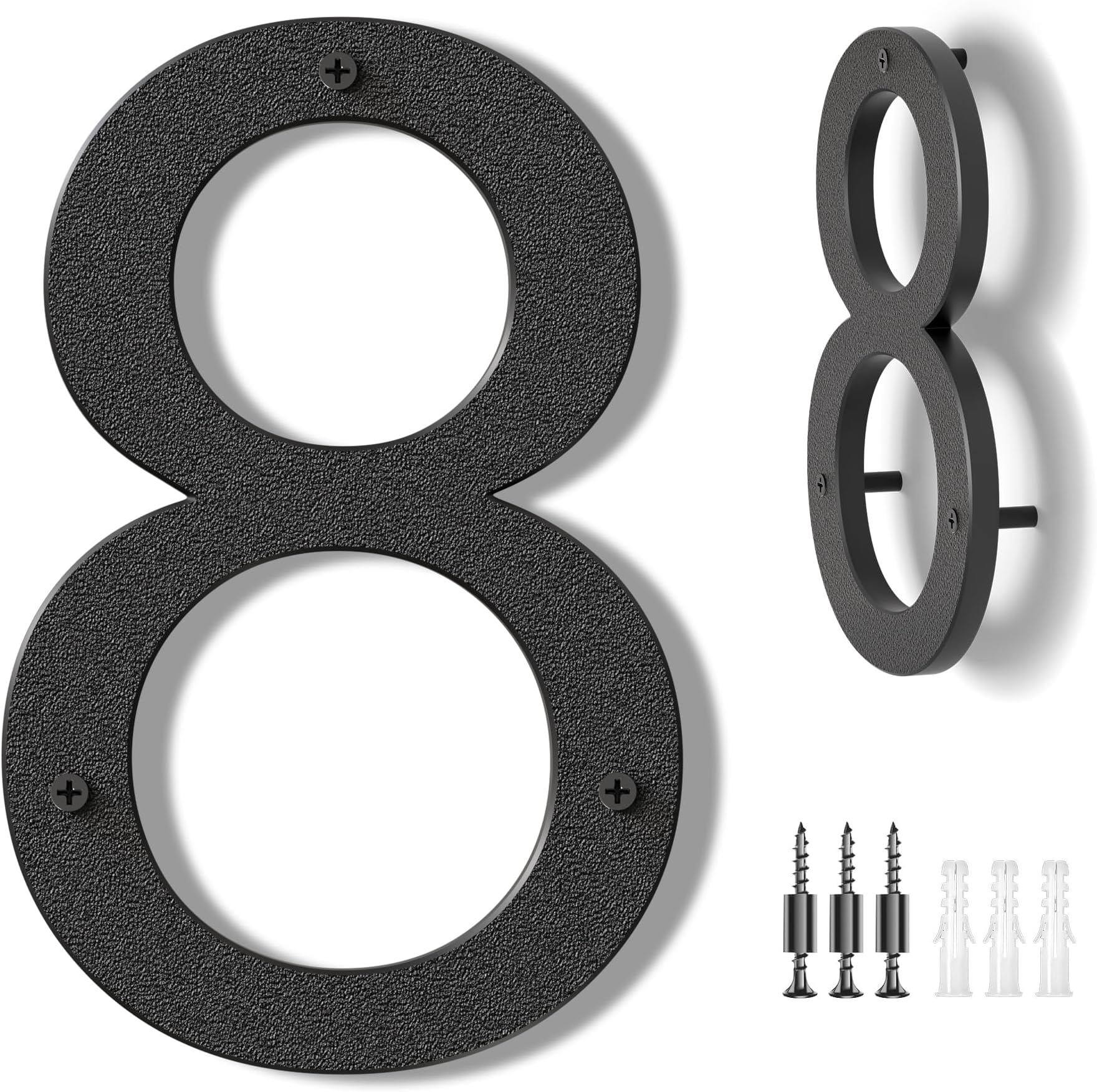 Graphite Grey Matt, Floating Finish, House Numbers - Century Gothic ...