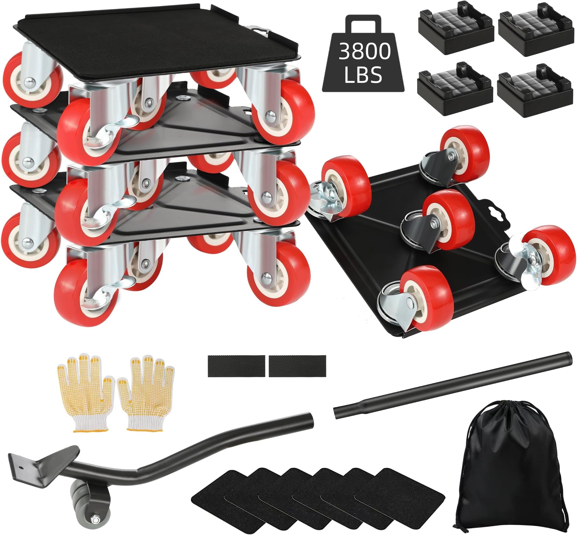 Amazon.com: Torixqi Heavy Duty Furniture Dolly - Furniture Movers with ...