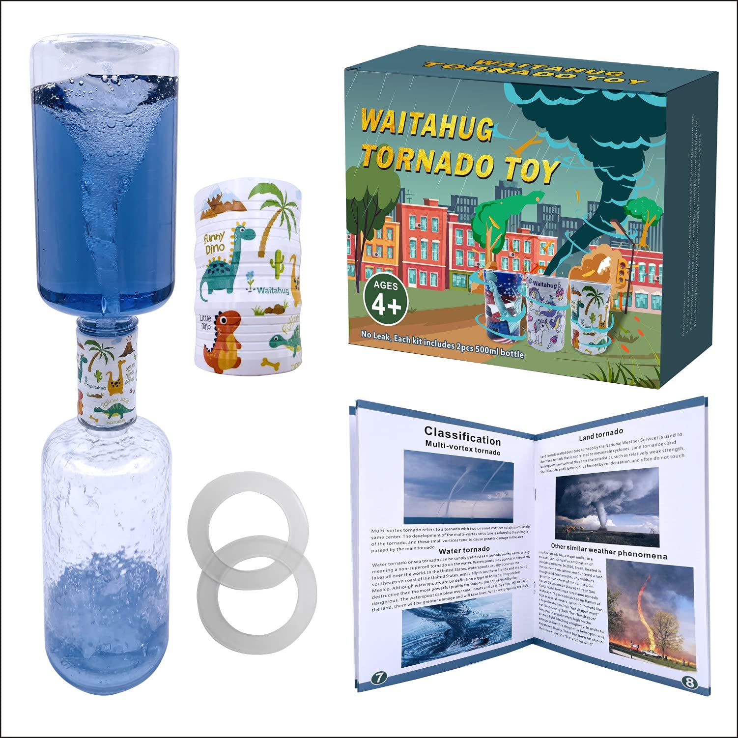 Wenzhuo Vortex Tornado Tube Bottle Connector No Leak Light Metal ...