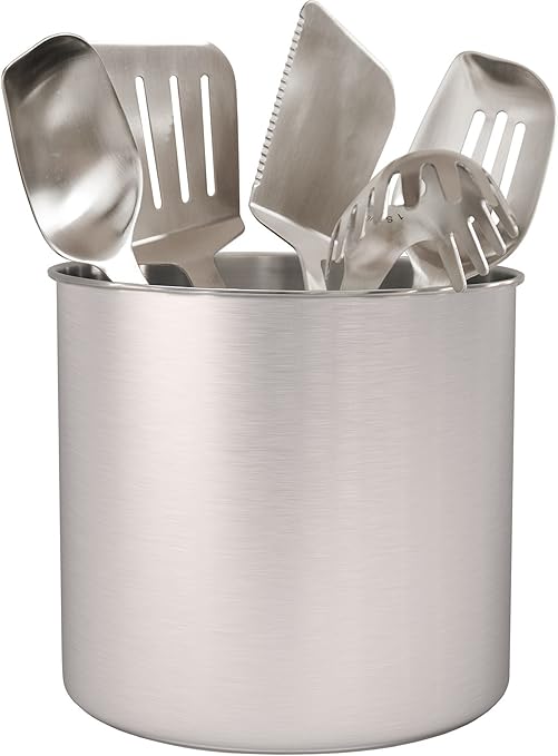 Amazon.com: Estilo Stainless Steel Utensil Holder Jumbo, Kitchen ...