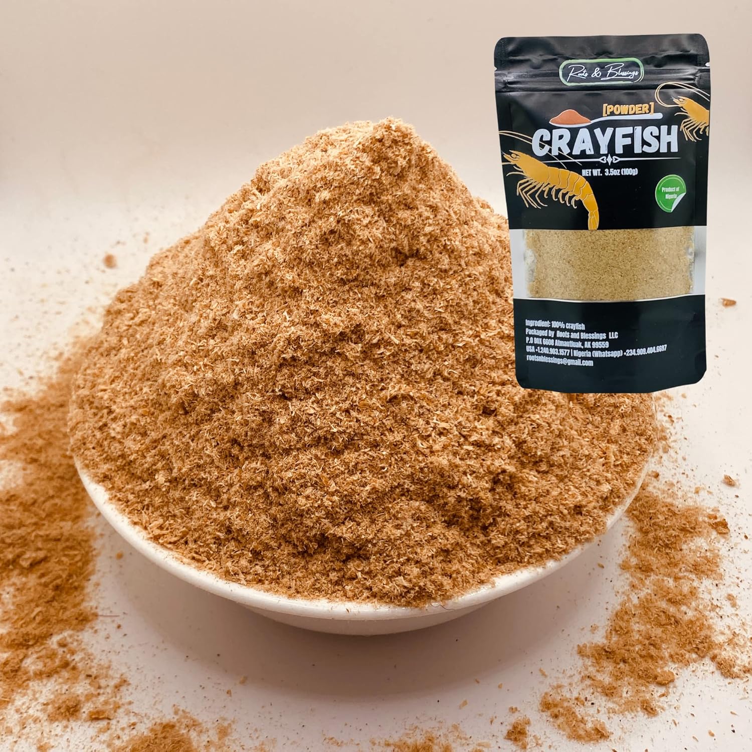 Amazon.com : African Dried Crayfish used for seasoning. Freshwater wild ...