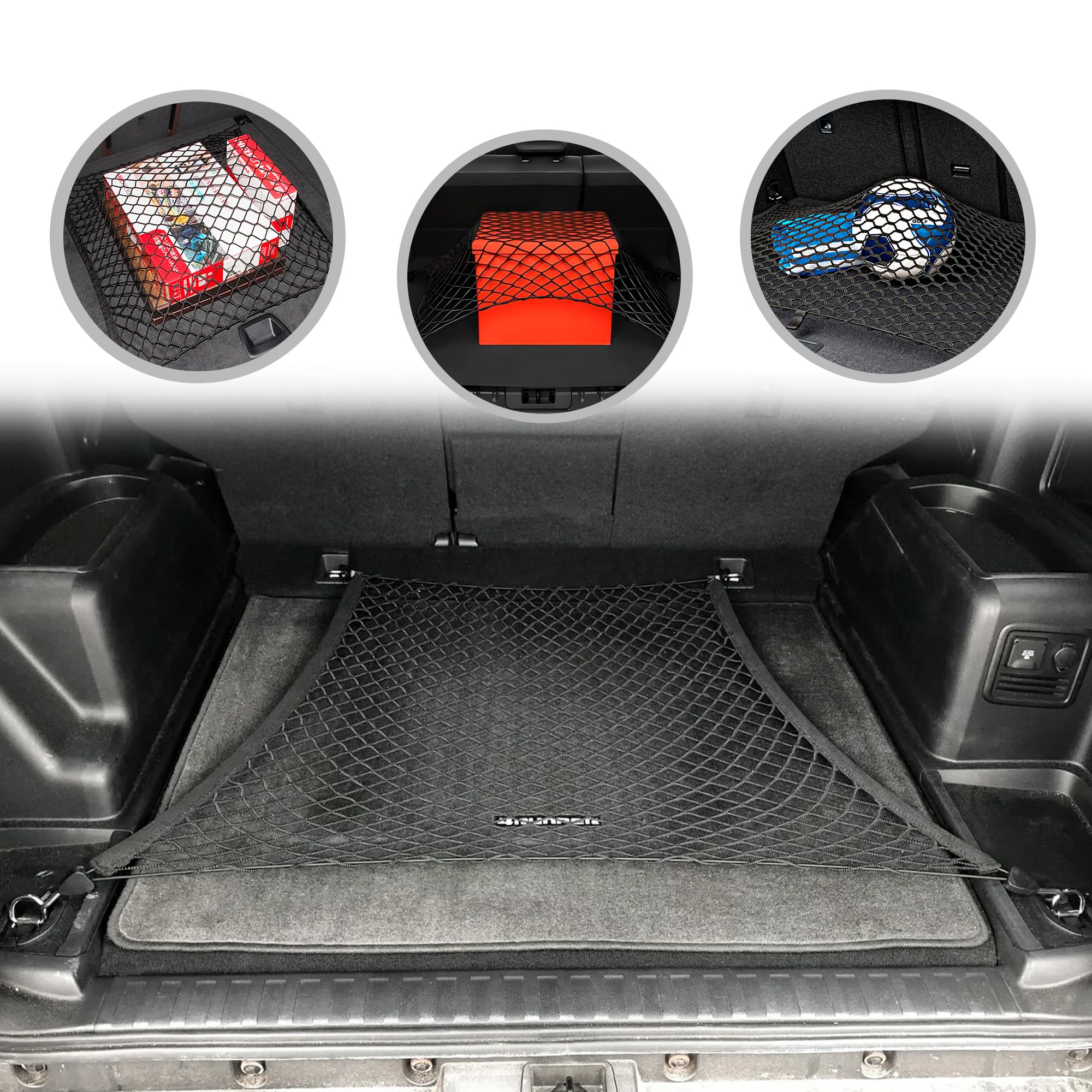 Floor Style Automotive Elastic Trunk Mesh Cargo Net for Toyota 4Runner ...