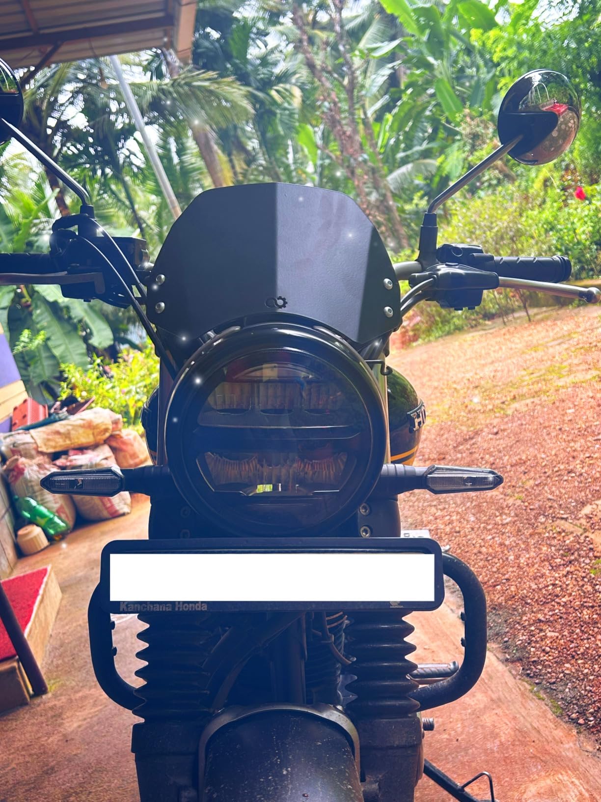 Auto Infinity Metal Visor Compatible with Honda CB350-H’Ness|RS (Black ...