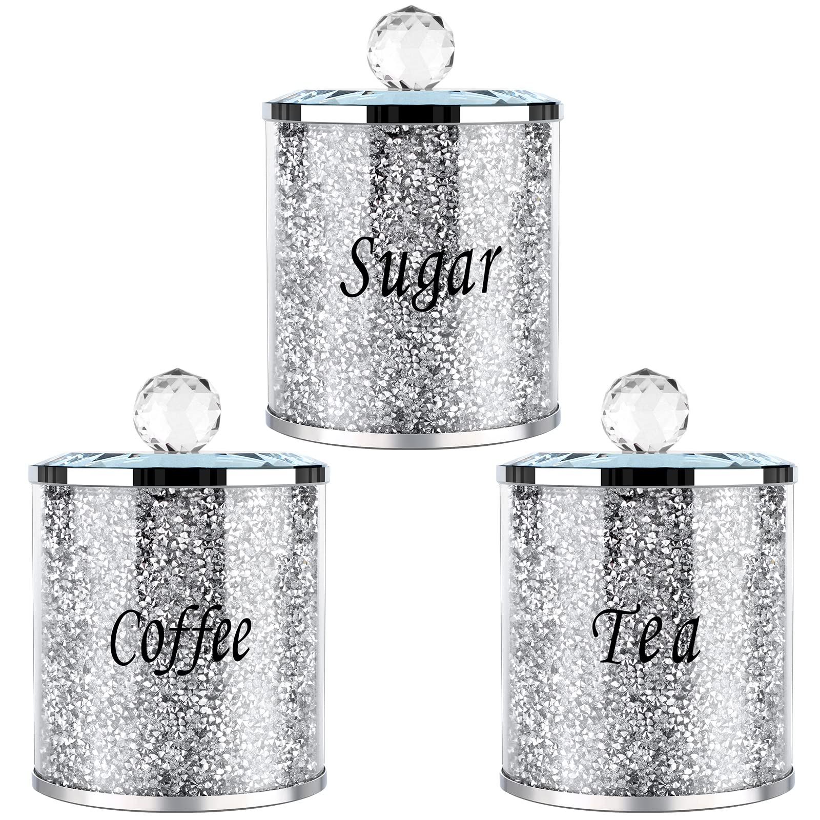 Amazon.com: Airtight Kitchen Canister Set with Lids, Coffee, Sugar ...