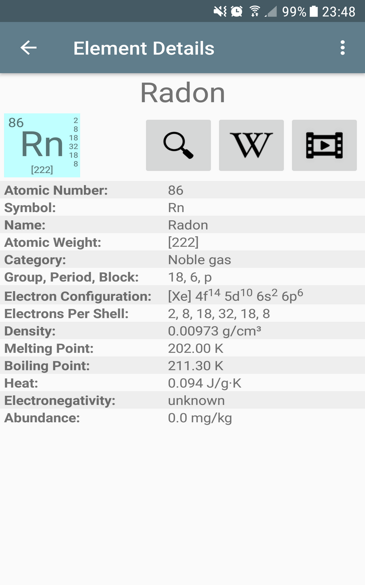 Periodic Table - App on the Amazon Appstore