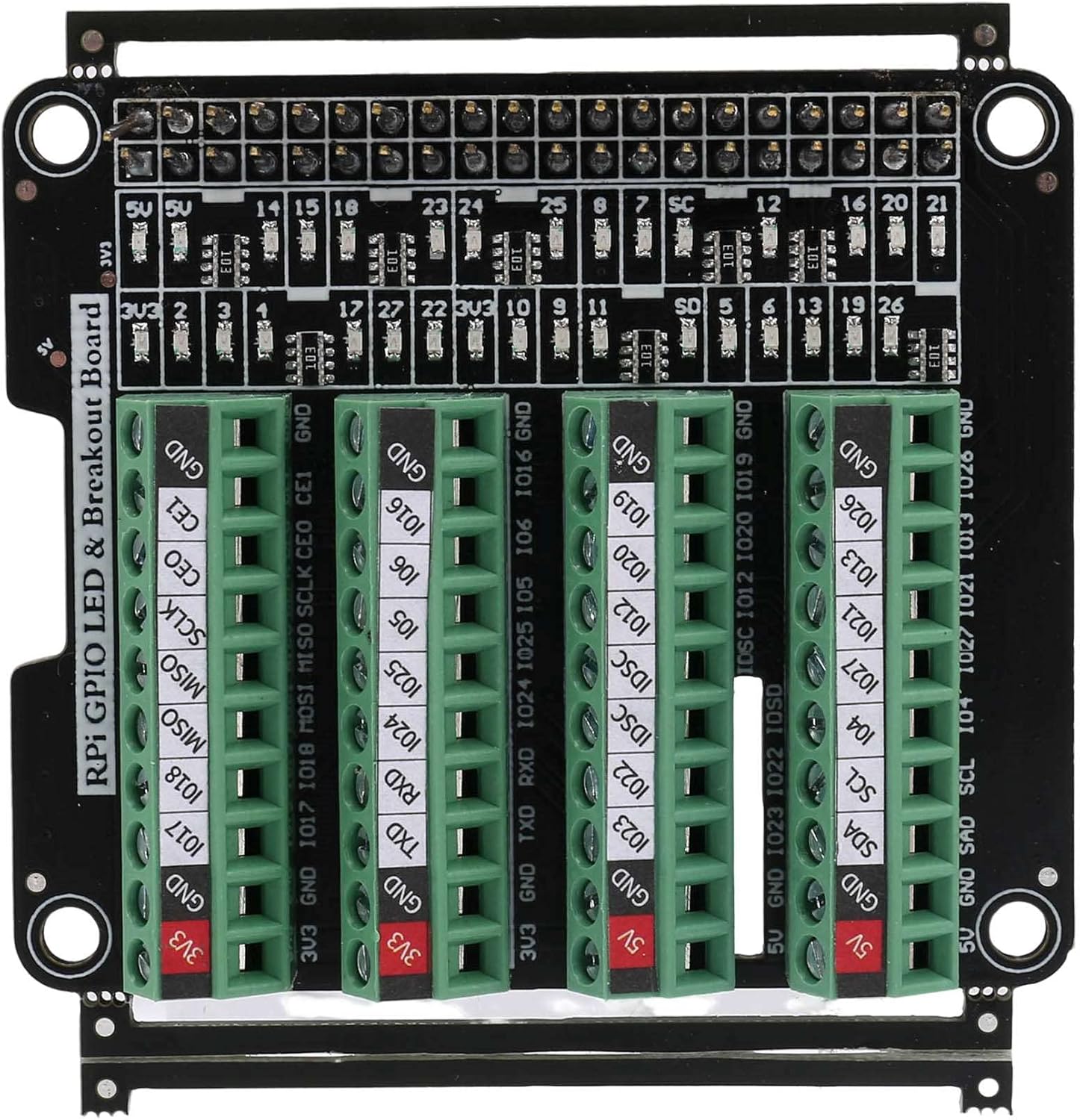 Amazon Draodiffy A 3a B 2b 3b 3b 4b用gpio Ledターミナルブロックブレークアウトボード Draodiffy Pcパーツ 通販