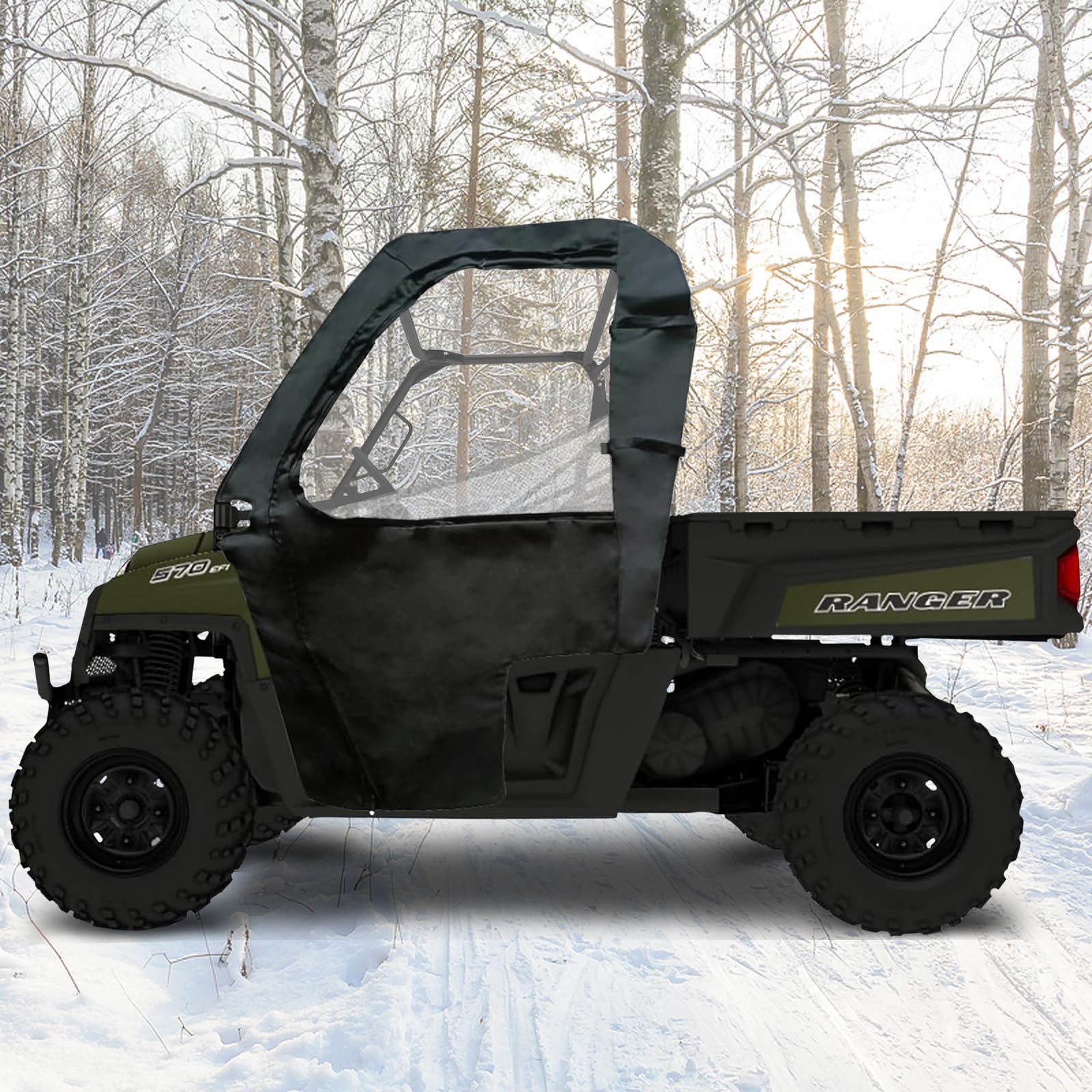 Polaris Ranger Full Size 570 Soft Cab Enclosure Side Doors QYMOTO 900D ...