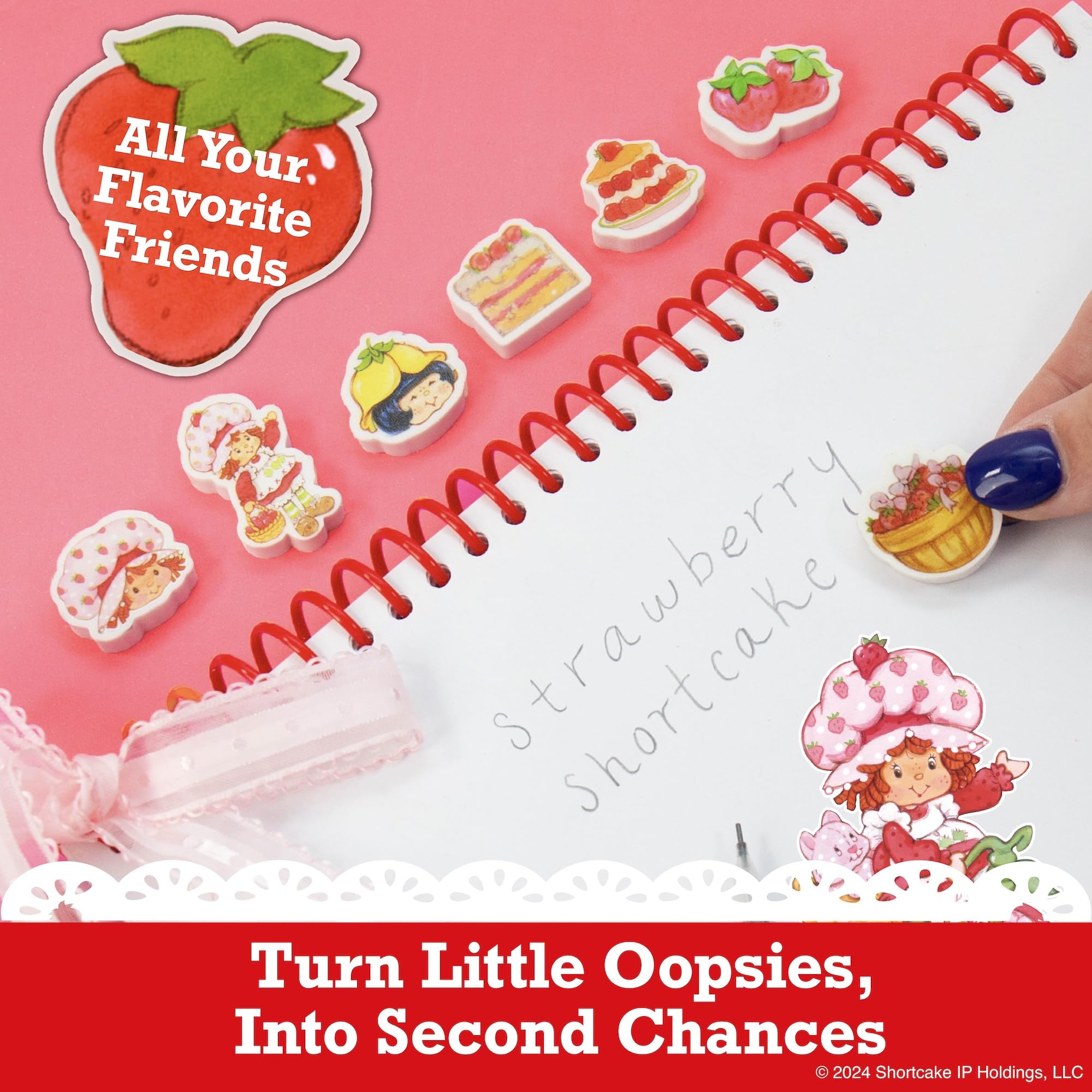 Snapklik.com : Strawberry Shortcake Mini Erasers, Cute Stuff For Girls ...