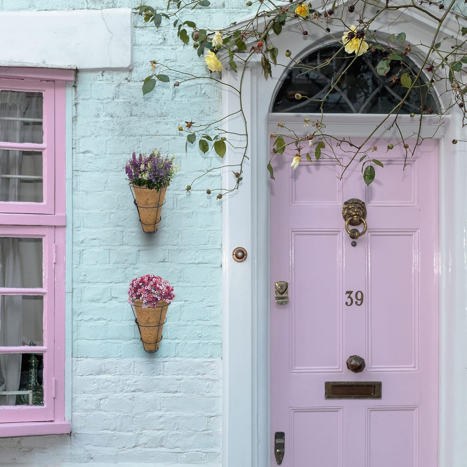 Buy Palm Naki 9 Conical Coconut Coir Planter Liners Set of 4 - Coco ...