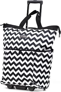Amazon.com | Olympia Fashion Rolling Shopper Tote - Chevron, 2300 cu ...