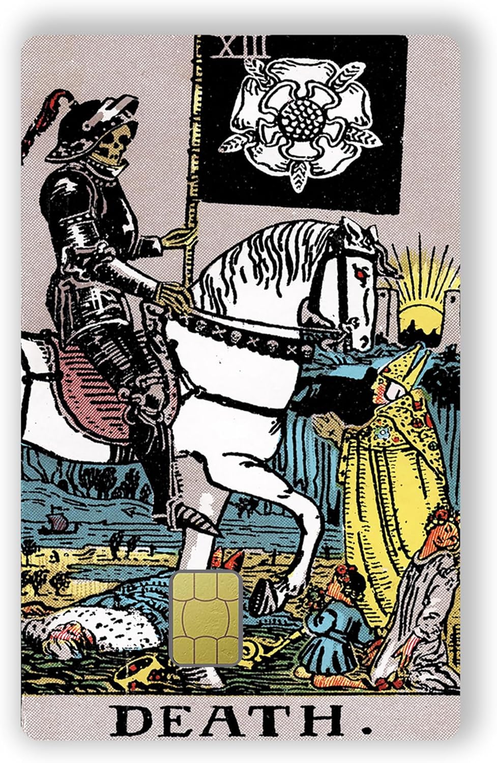 Amazon.com: Death Tarot Card Credit Card Stickers Skin No Bubble Slim ...