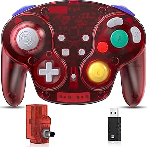 Amazon.com: 2.4 GHz Wireless GameCube Switch Pro Controller, for NGC ...