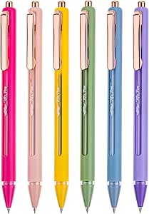Amazon.com: Mr. Pen- Retractable Gel Pens, 6 Pack, Black Ink Gel Pens ...