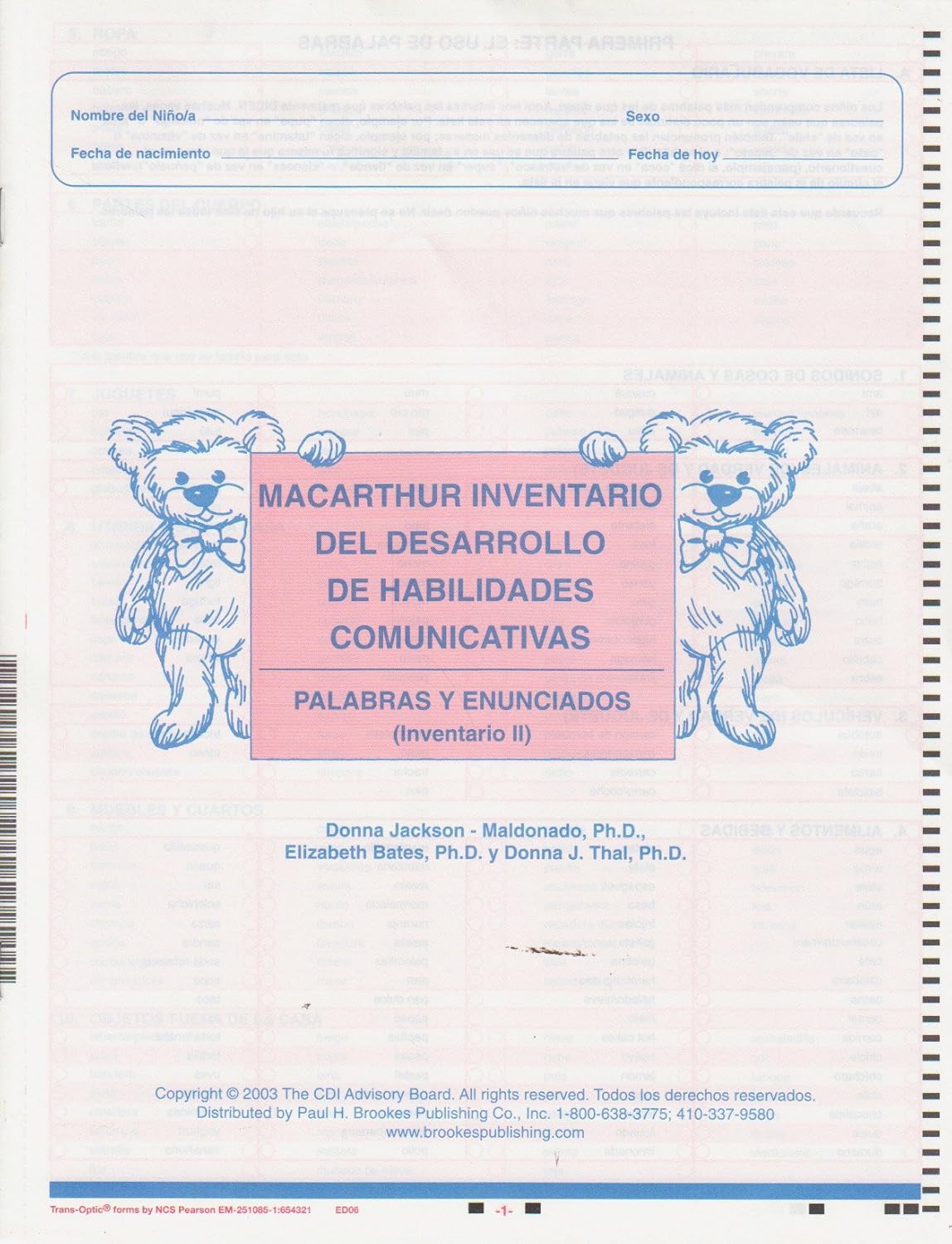MacArthur Inventario del Desarrollo de Habilidades Comunicativas ...
