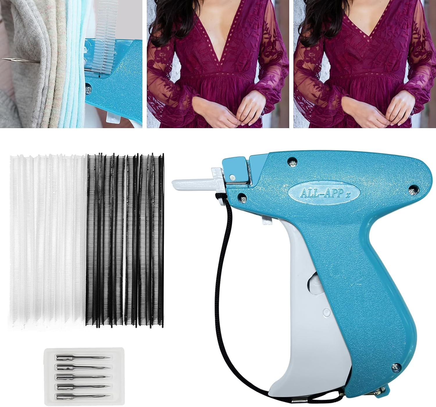Amazon.com: Quick Clothing Fixer, Tagging Gun for Clothing, Blue Quilt ...
