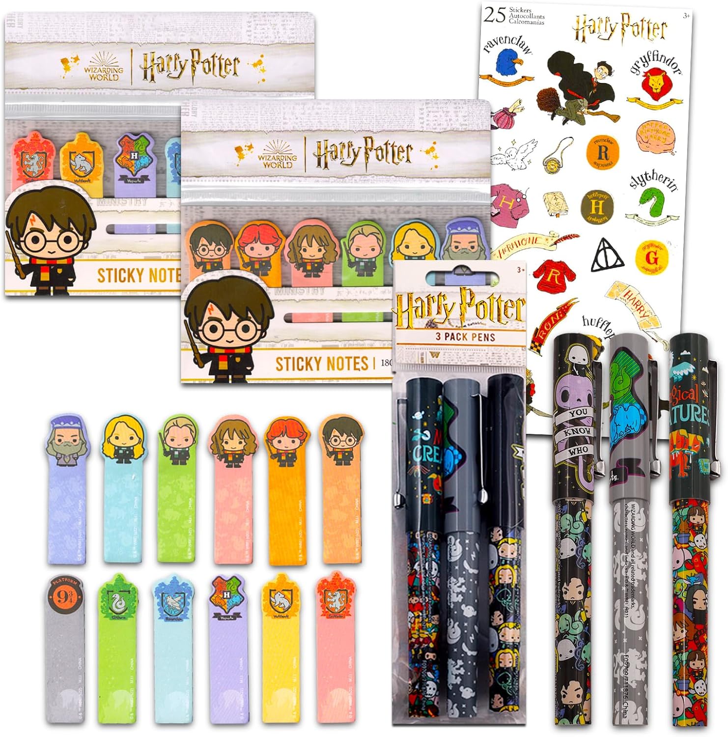 Amazon.com : Harry Potter Sticky Note Set - Bundle with 360 Harry ...