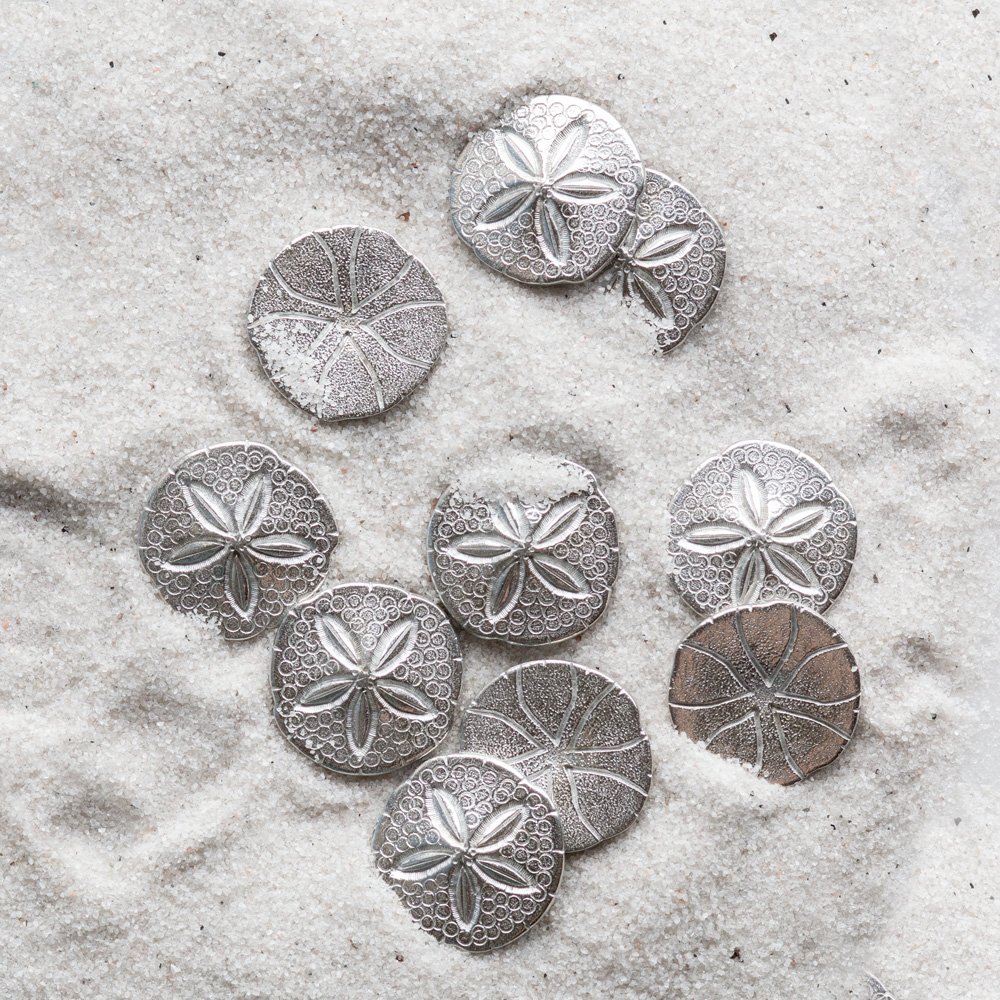 Snapklik.com : DANFORTH- Sand Dollar Pocket Tokens/Coins, Pewter, Made ...