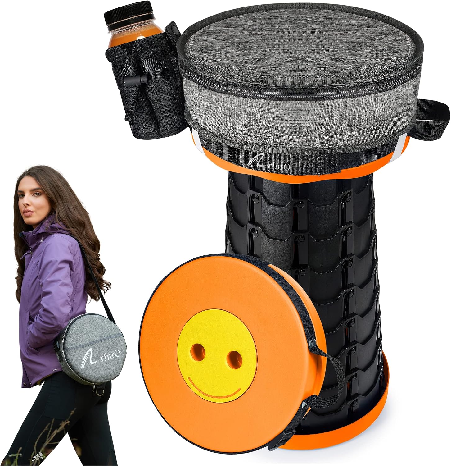 Amazon.com: ARINRO 2023 Upgraded Retractable Folding Stool, Portable ...