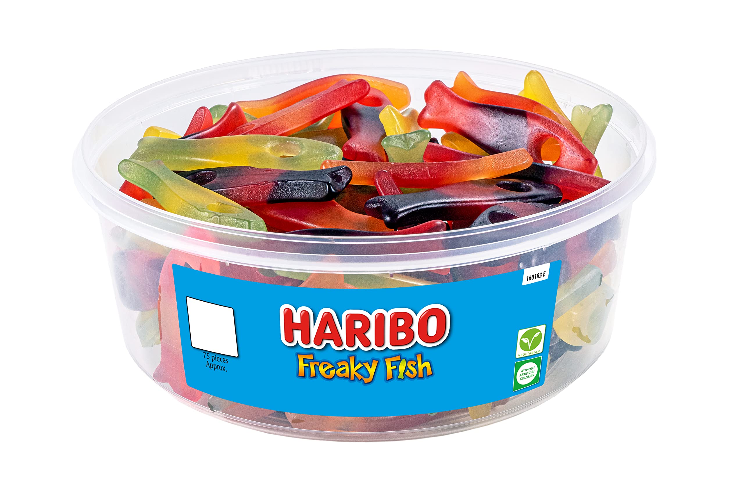 HARIBO Freaky Fish x 75 Pieces Sweets Tub (638g) : Amazon.co.uk: Grocery