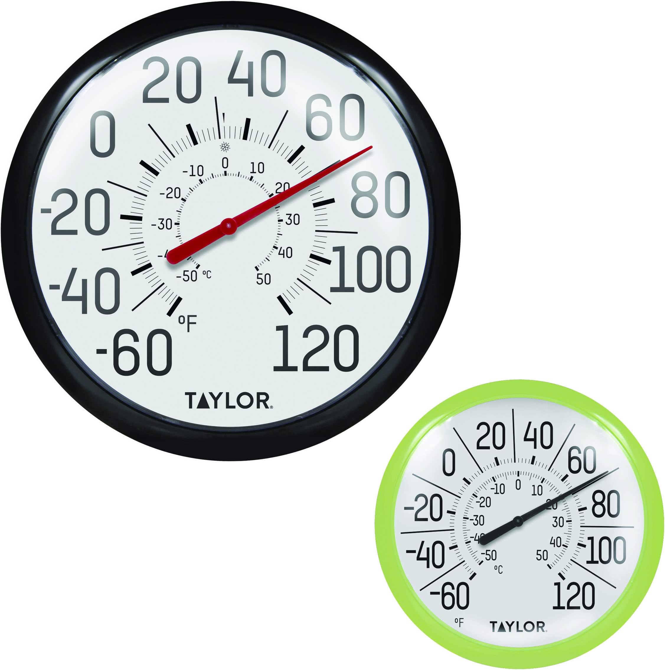 Amazon.com : Taylor Indoor/Outdoor Big & Bold Dial Wall Thermometers ...