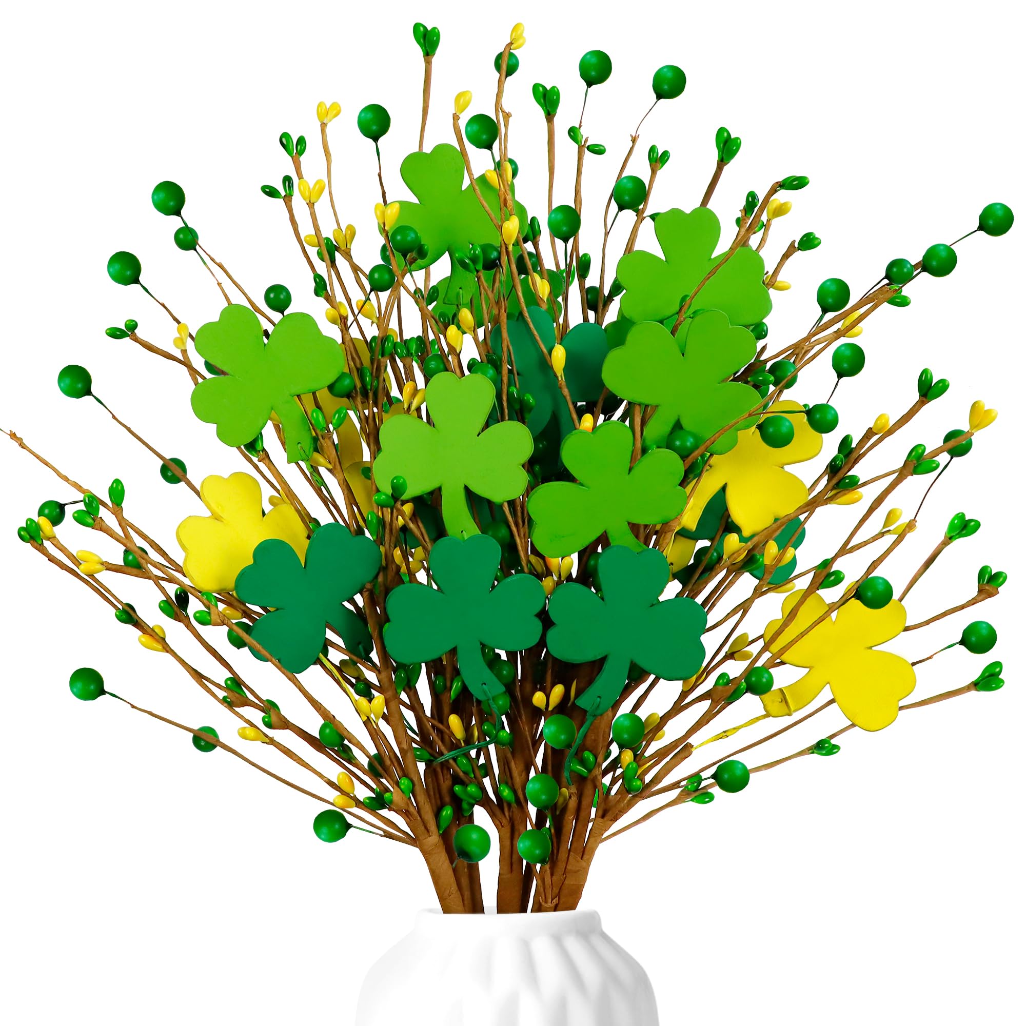 Amazon.com: 8 Pack St Patricks Day Decorations Shamrocks Picks, 120 ...