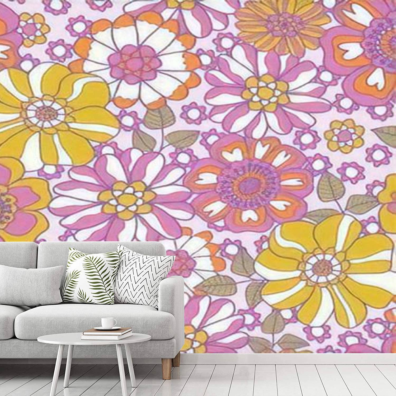 1960s Floral Wallpaper