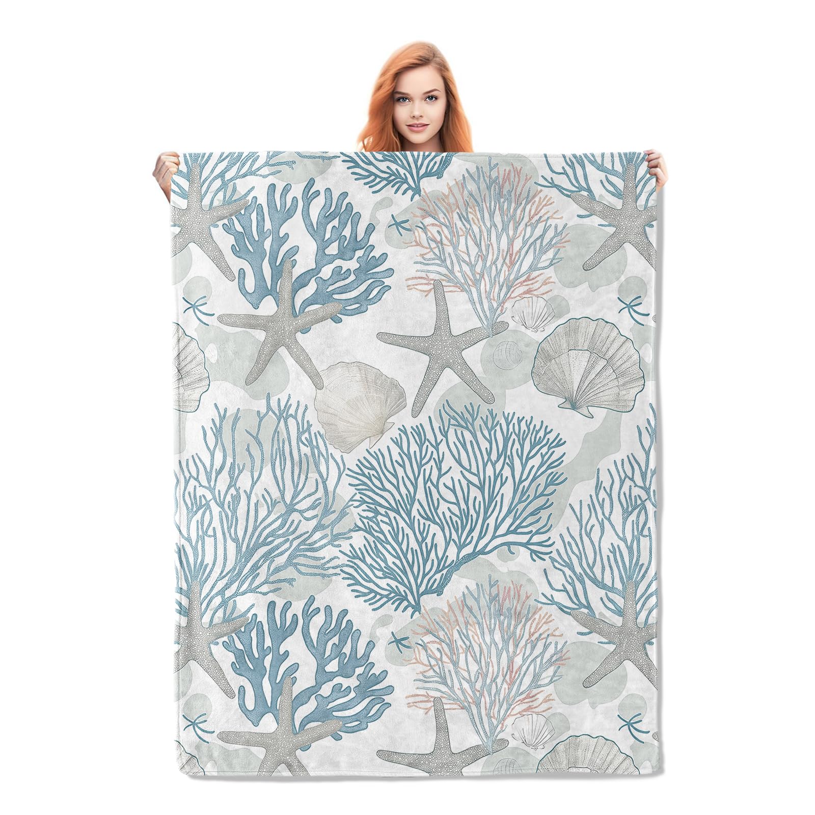 Amazon.com: Nautical Coastal Blanket Gifts for Adults Women Girls Soft ...