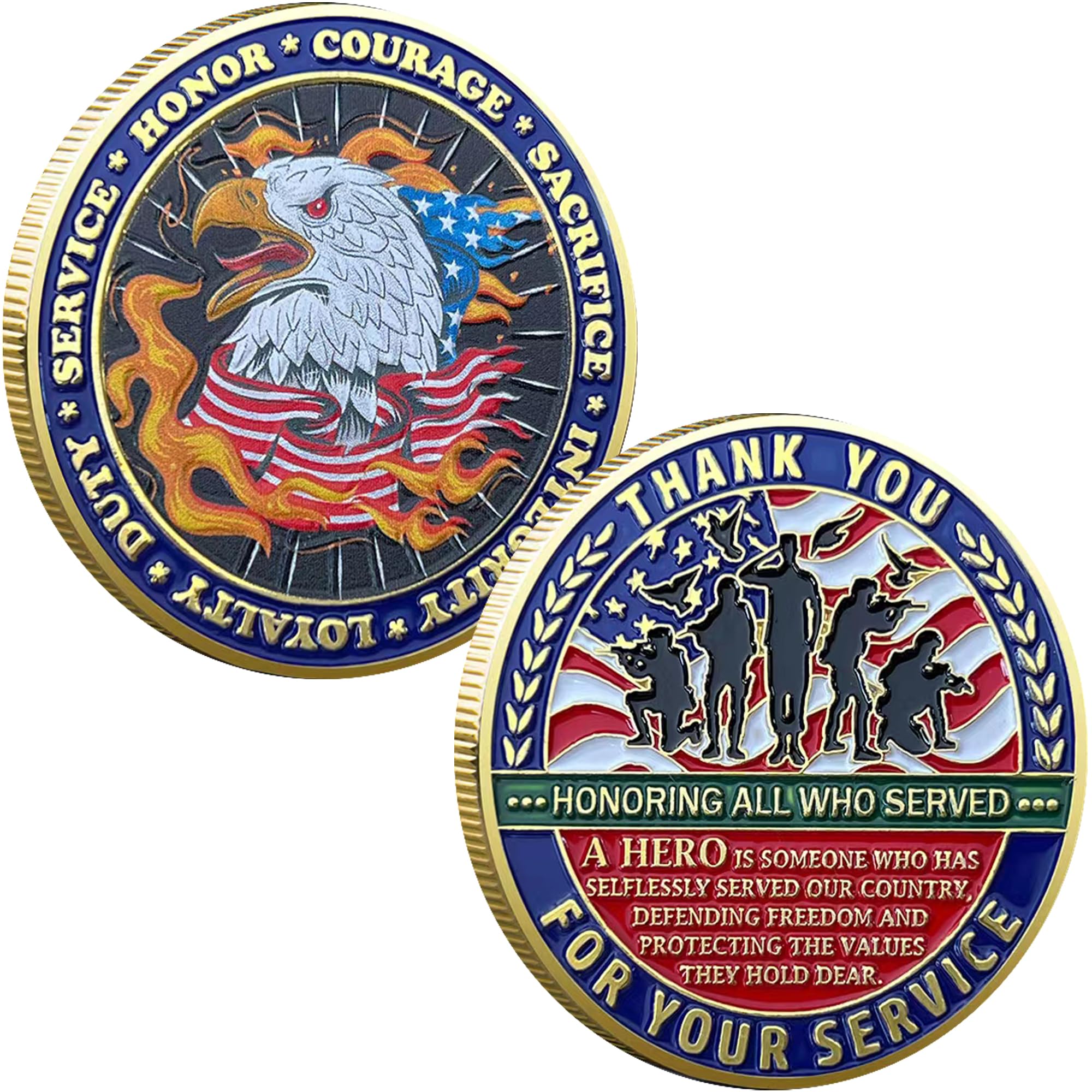 Amazon.com: Thank You for Your Service Military Appreciation Challenge ...