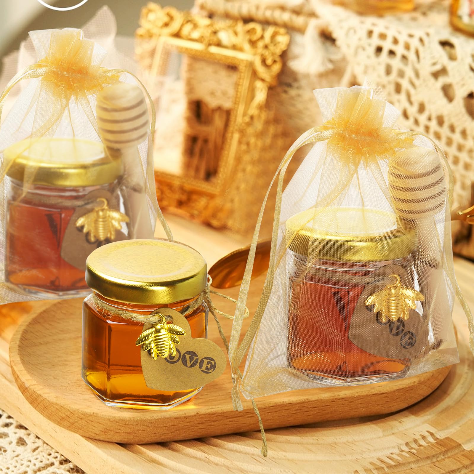 Hexagon Jars With Lids 750ml Hexagon Jars Durable Glass Storage