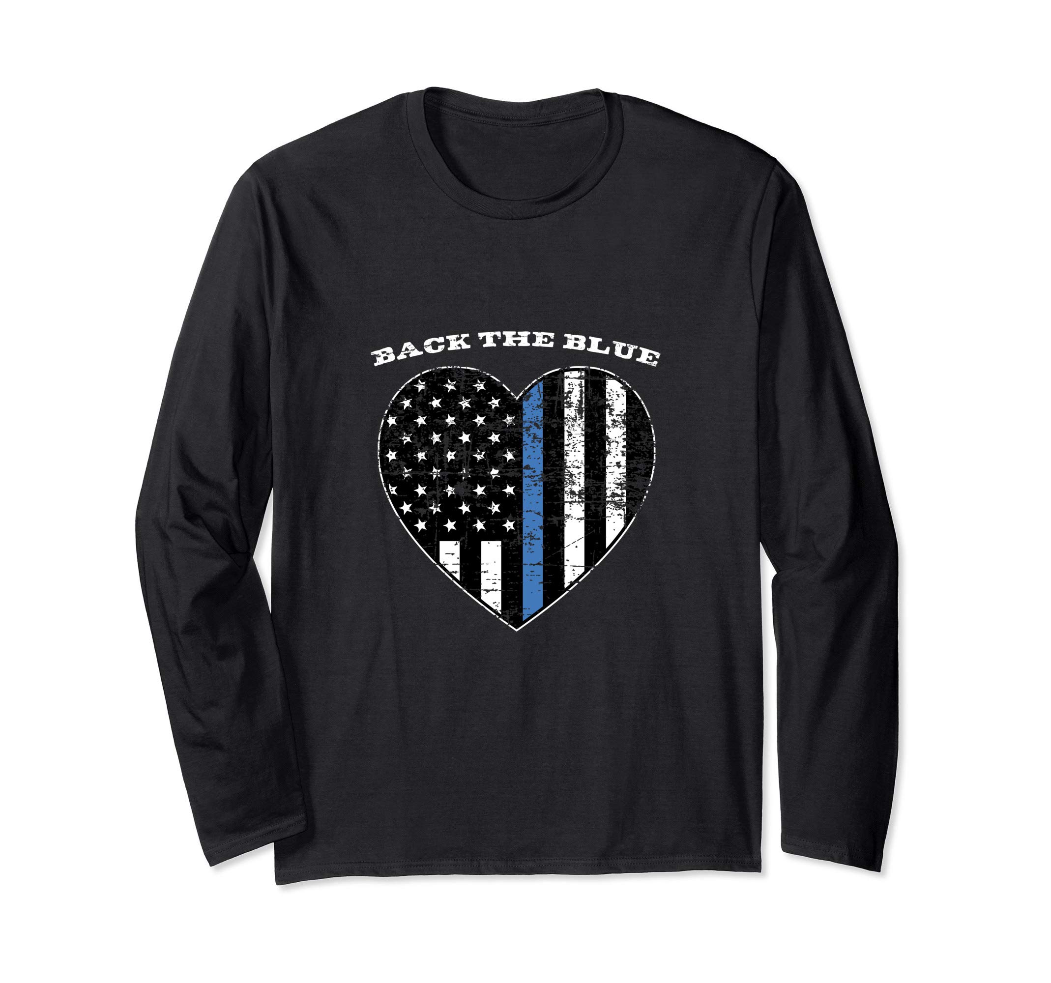 Amazon.com: Back the Blue Thin Blue Line American Flag Police Support ...