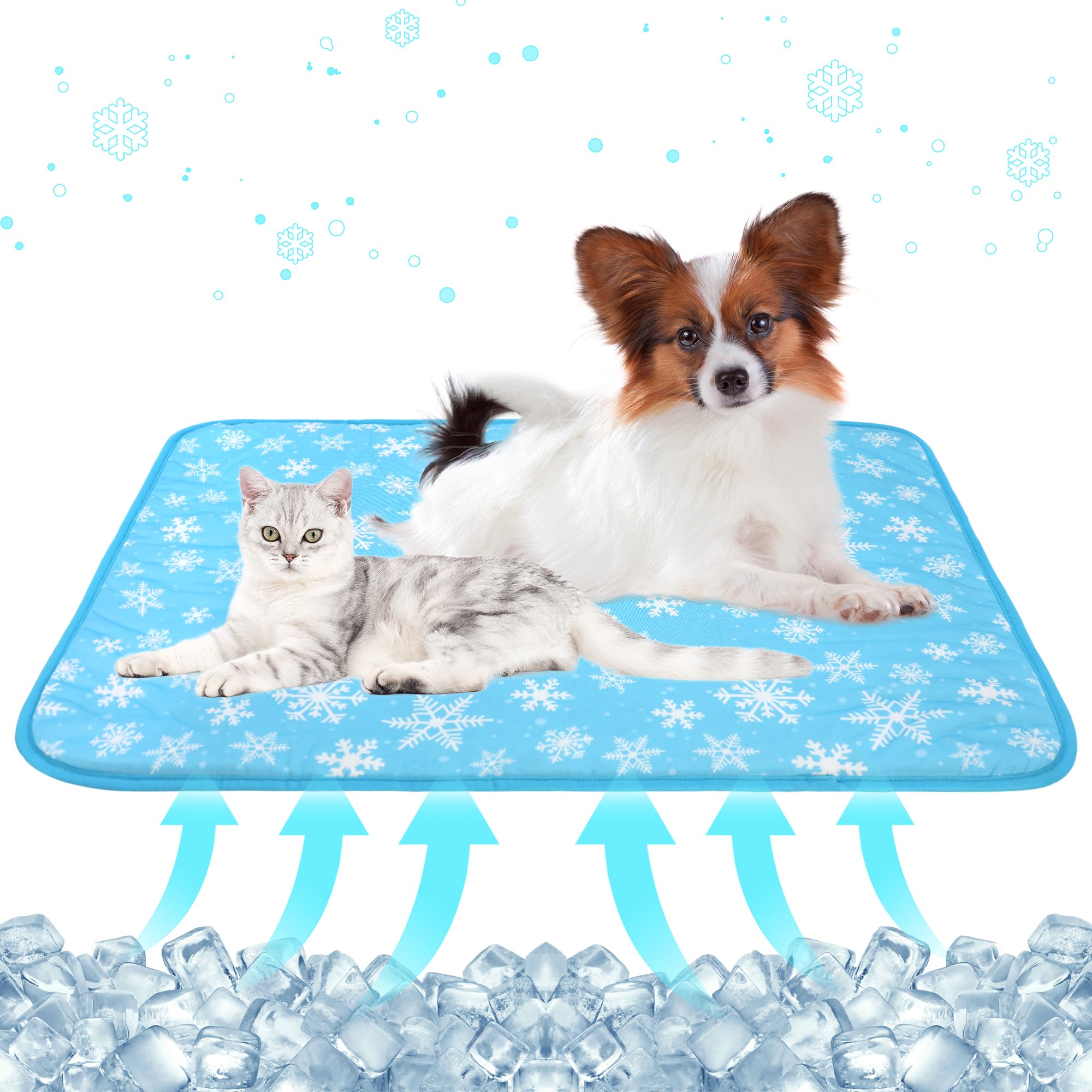 Amazon.com : DELIFUR Dog Cooling Mat- Pet Cooling Mat Outdoor for Dogs ...