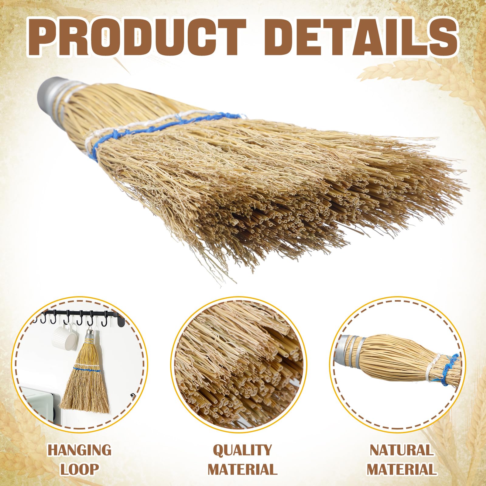 Snapklik.com : Suclain 8 Pcs 12 Inch Whisk Broom Hand Held Mini Corn ...