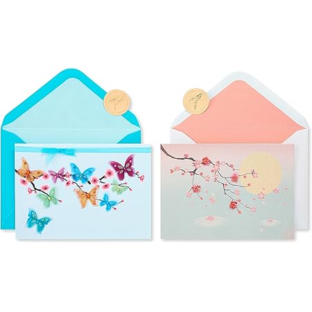 Amazon.com : Papyrus Blank Cards with Envelopes, Hummingbird (12-Count ...