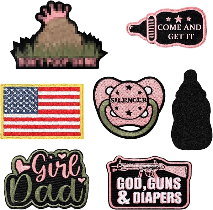 Amazon.com: Maiteenly 6 Pcs Daddy Tactical Patches Hook and Loop Patch ...