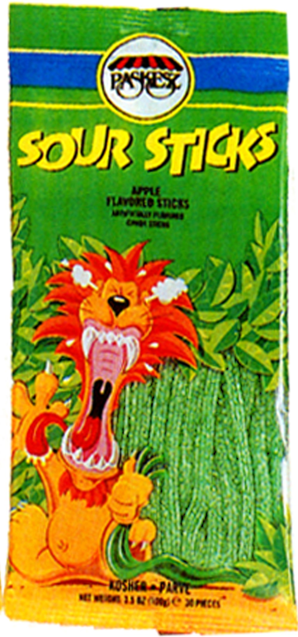 Amazon.com : Paskesz Candy, Sour Sticks Apple, 3.5-Ounce Bags (Pack of ...