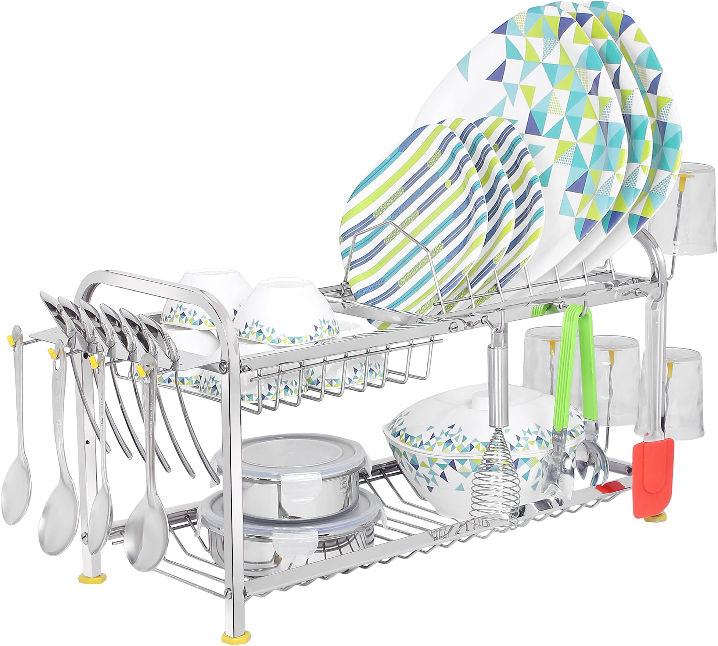 FB Fortune Blu Mini Wall Mount Dish Rack, Stainless Steel, 12x15 Inch ...