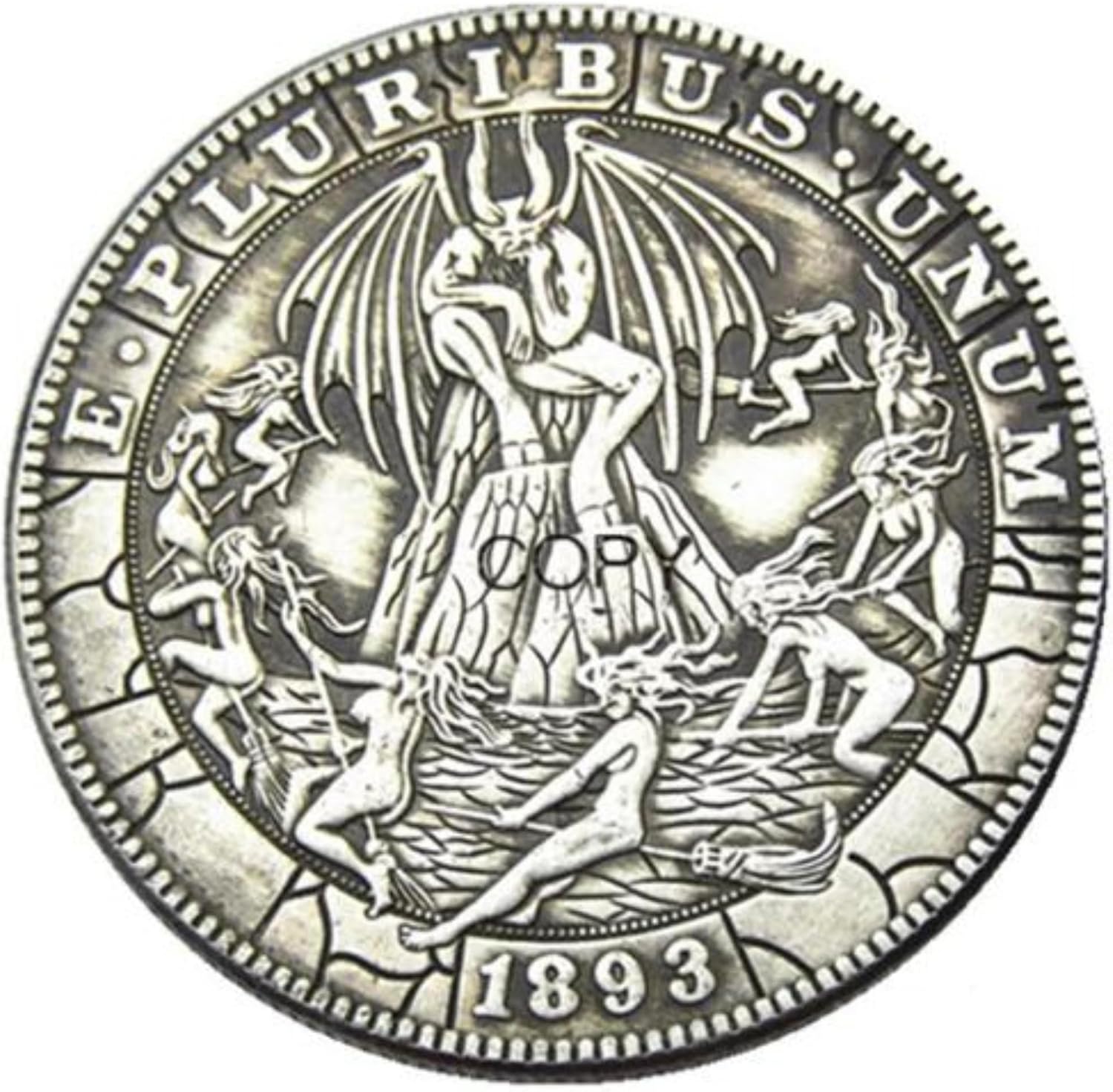 Amazon.com: Copy U.S Hobo Morgan Dollar Coin Lucifer Devil Demon 9 ...