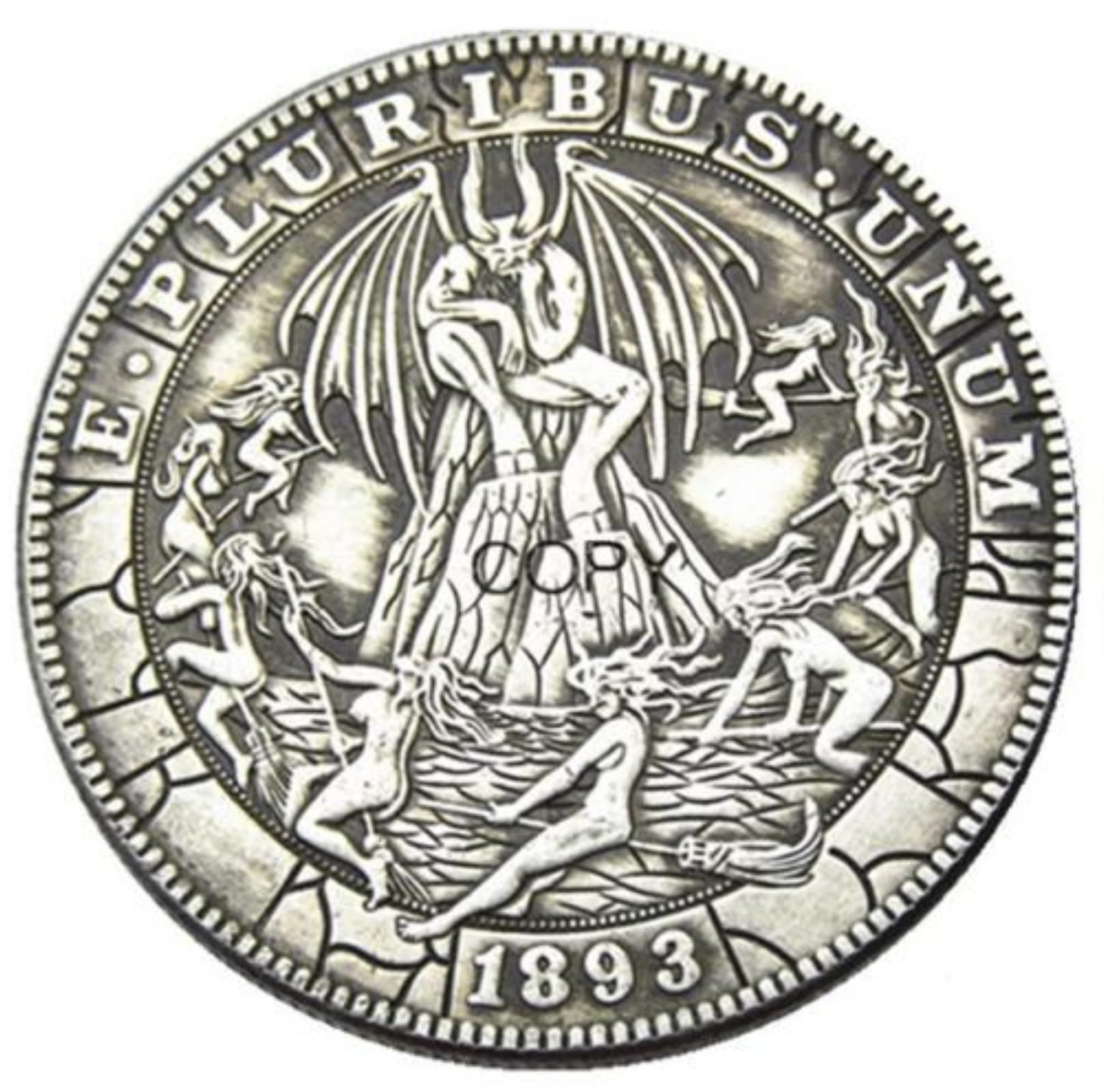 Amazon.com: Copy U.S Hobo Morgan Dollar Coin Lucifer Devil Demon 9 ...