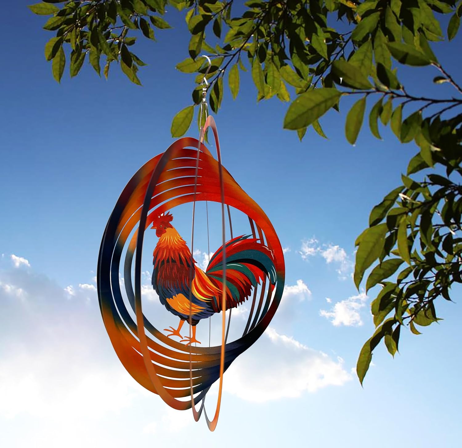 Amazon.com: Chicken Metal Wind Spinner Chicken Gifts for Women, 12 Inch ...