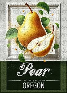 Amazon.com: MyPuzzle Colorful Fruits: Oregon, Pear - State Fruits ...