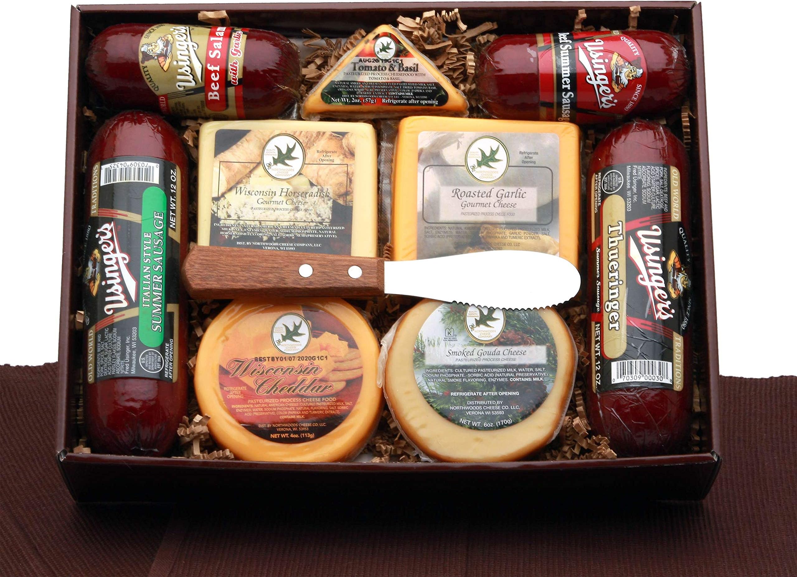 Amazon.com : Signature Reserve Meat & Cheese Gift Box - Sausage Meat ...