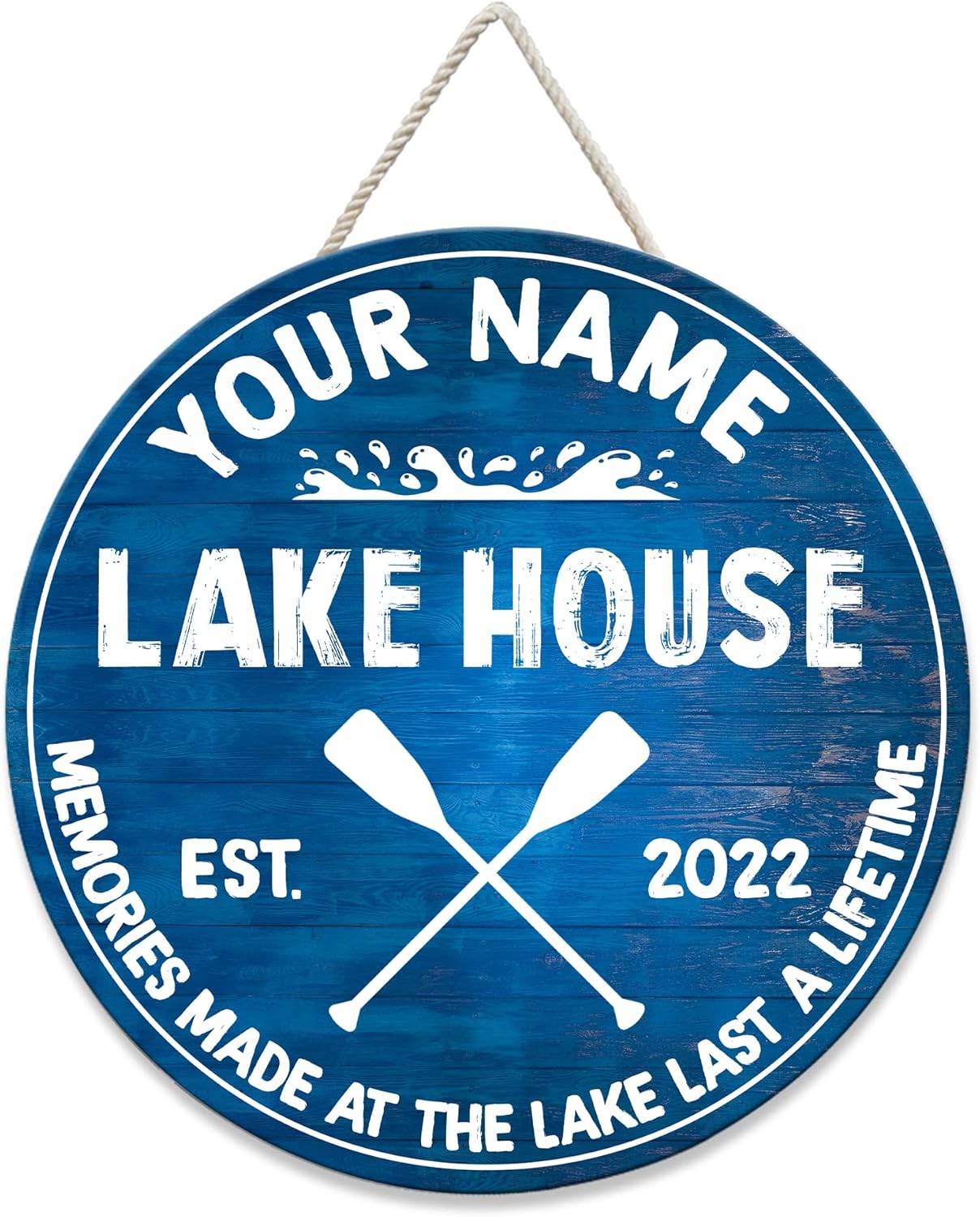 Amazon.com: MeMate Lake House Signs, Lake House Wood Sign, Personalized ...
