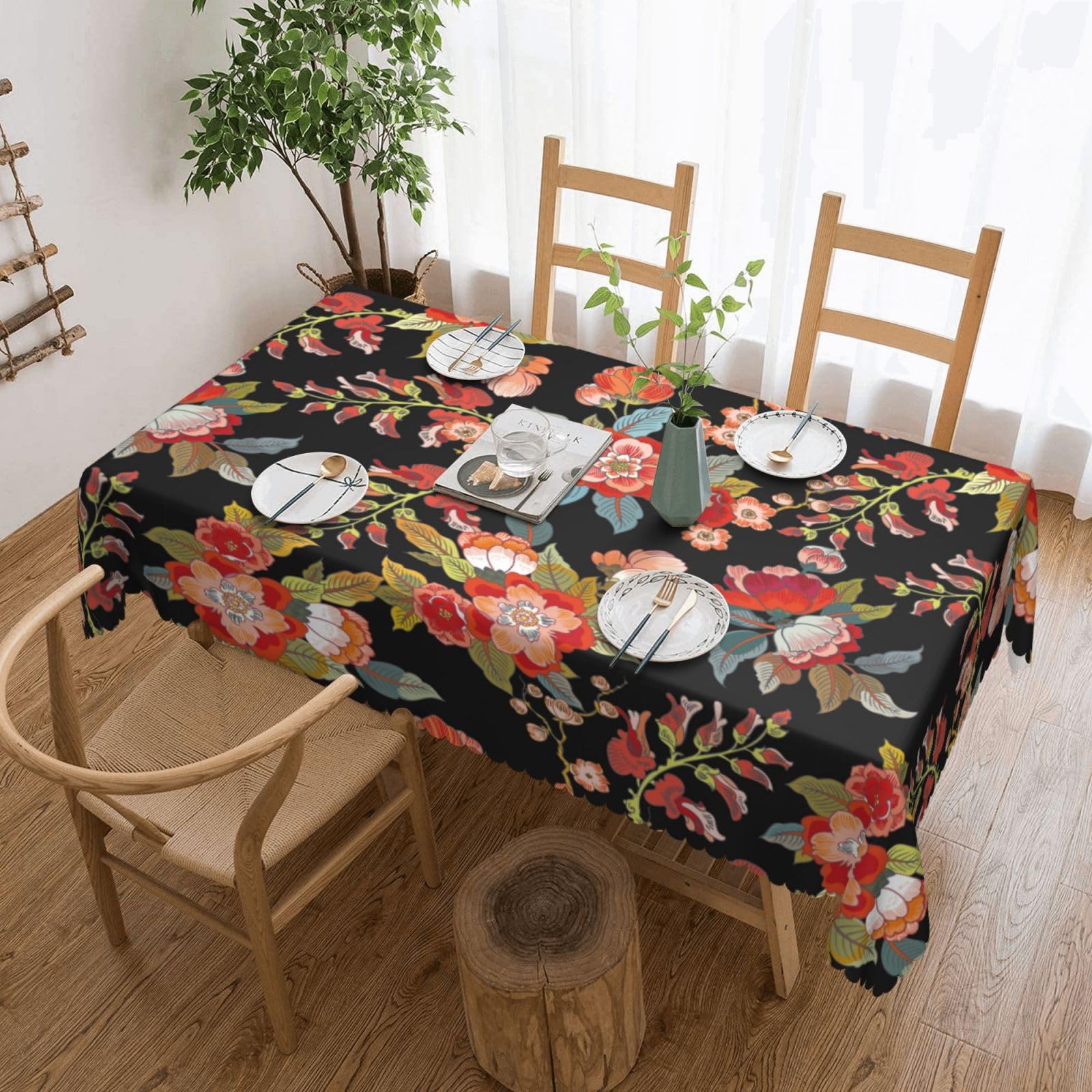 Microfiber Table Cloths Obstal 210GSM Round Table Cloth, Oil Proof